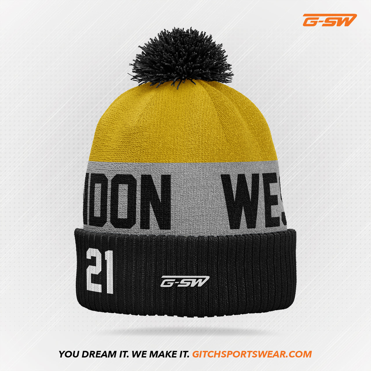 Custom Embroidered Toque: Add Team Logo & Design | Gitch Sportswear ...