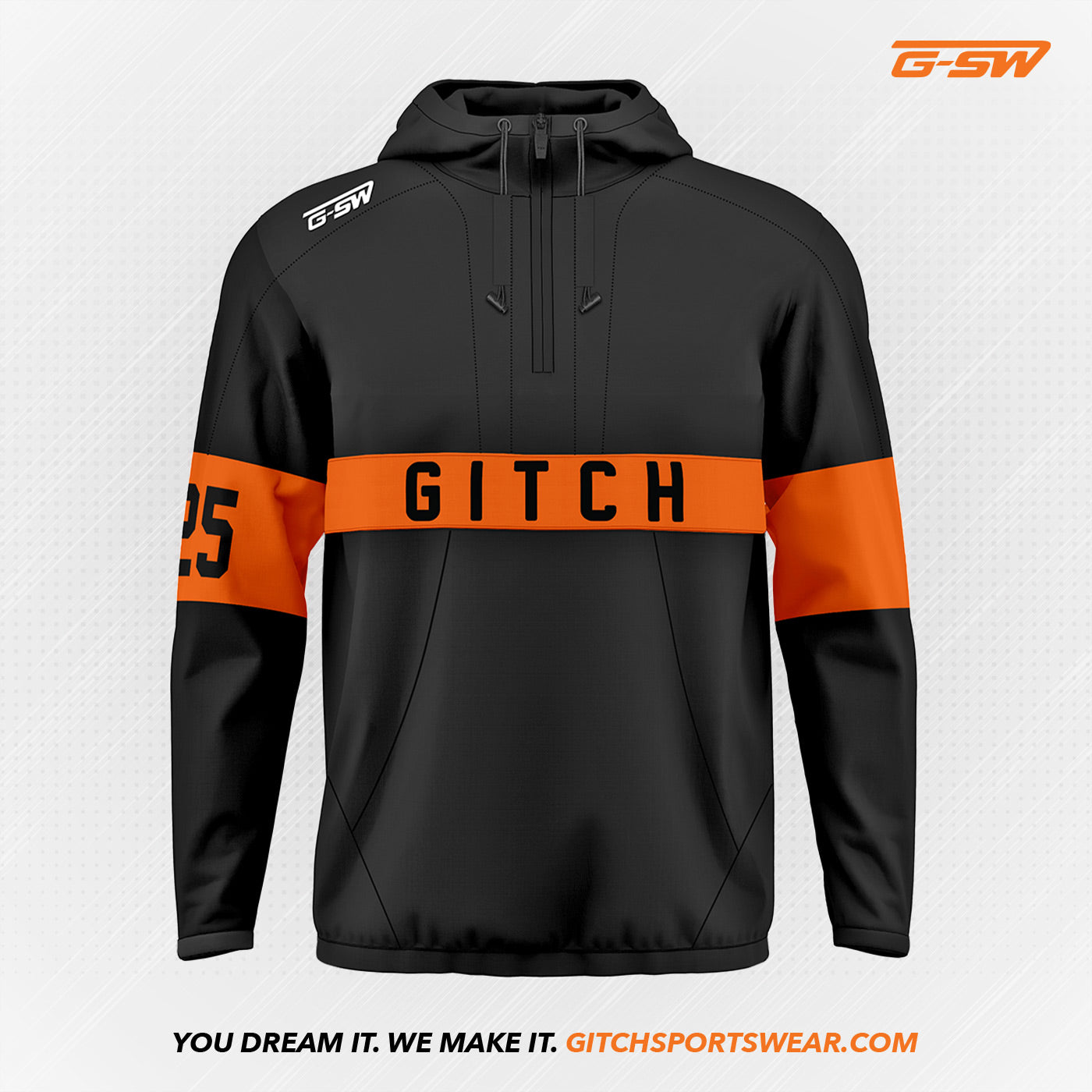GSW Custom Tapered Track Jacket 2.0: Add Logo | Gitch Sportswear ...