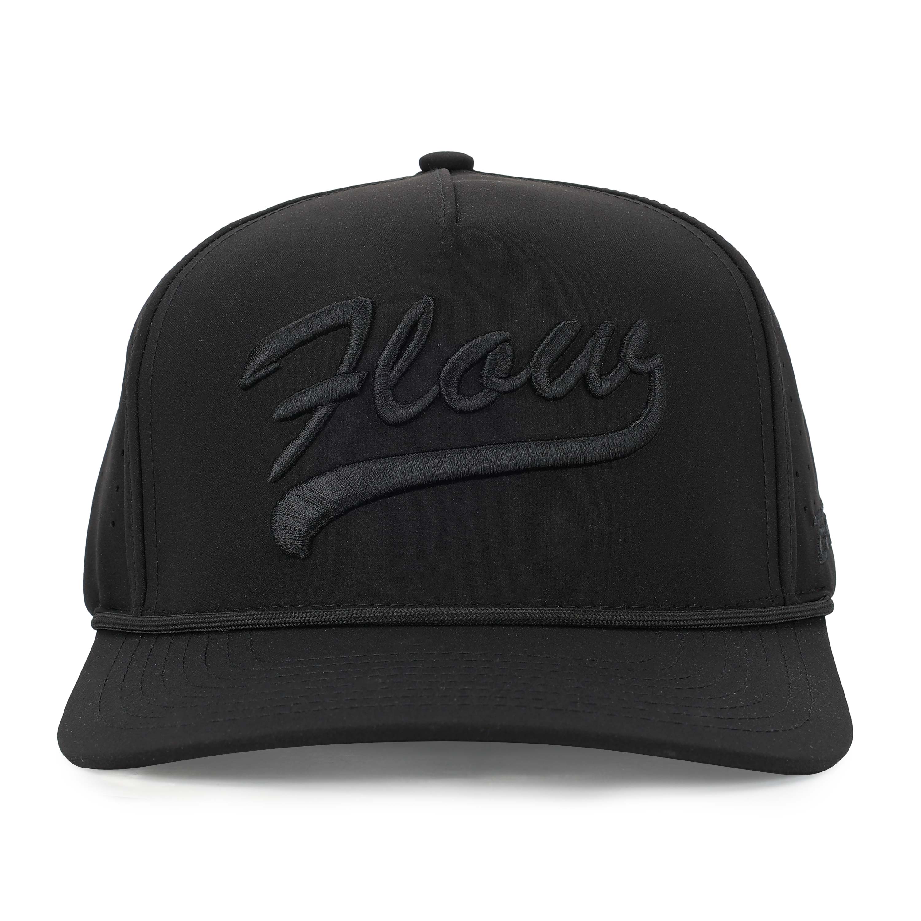 Flow (Black) Embroidered Custom Perforated Cap | GSW Caps – Gitch ...