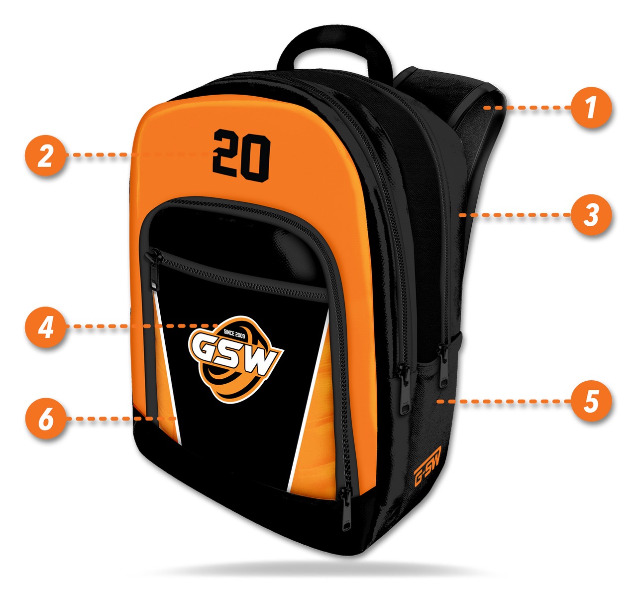 Custom Sublimated Backpack: Add Team Logo & Design | Gitch Sportswear ...