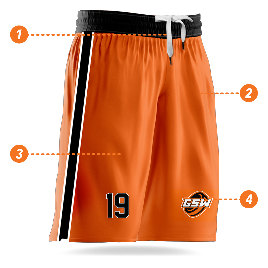 Custom Sublimated Basketball Shorts: Add Team Logo | Gitch Sportswear ...