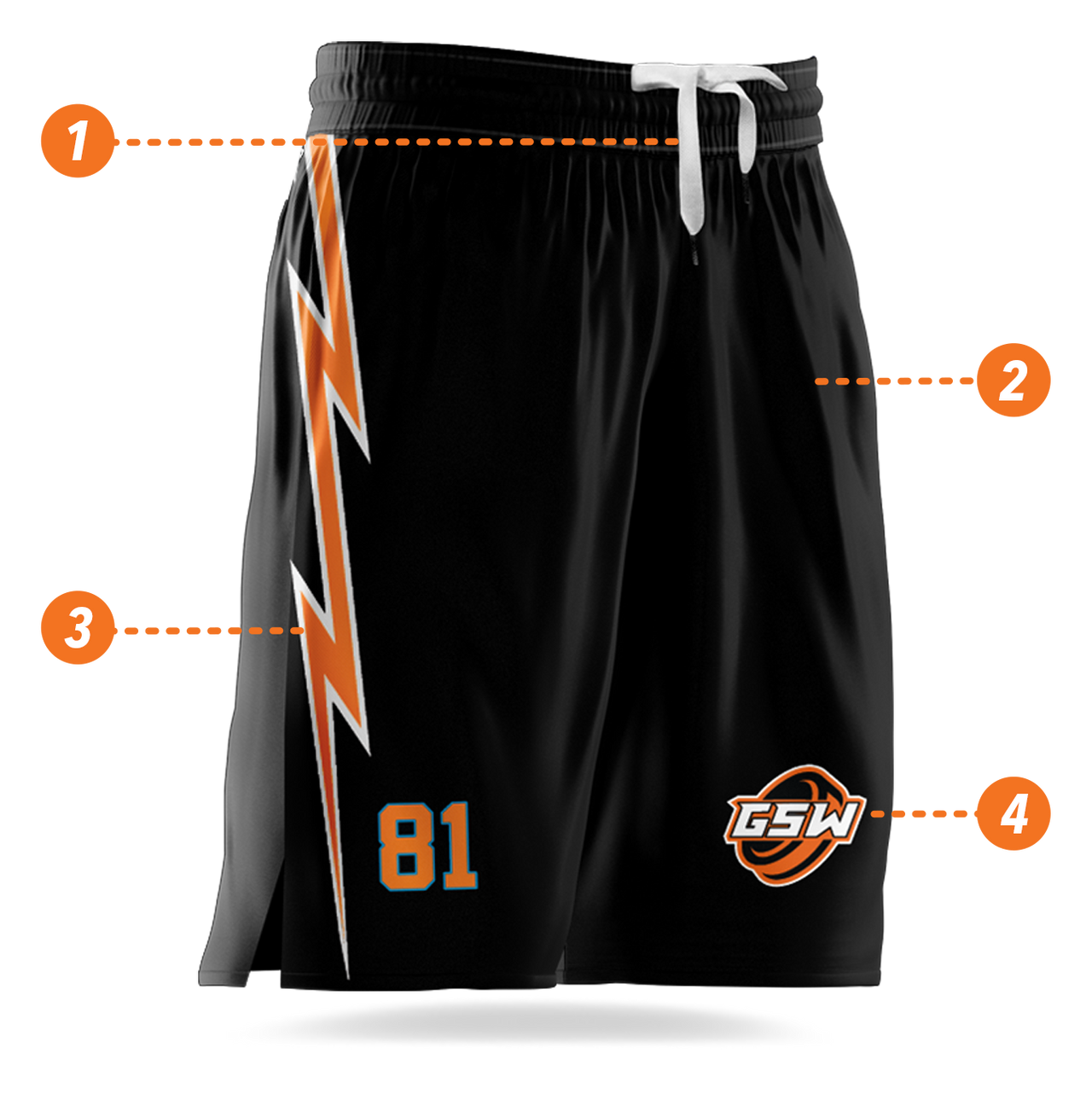Custom Subimated Shorts: Add Team Logo & Design | Gitch Sportswear ...